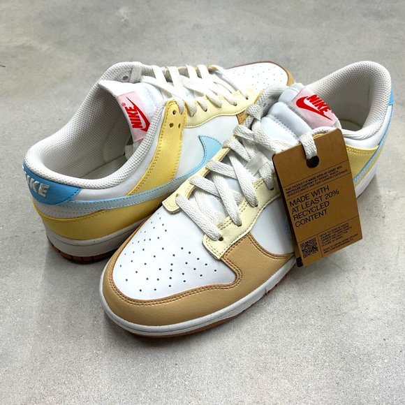 Nike | Shoes | Nike Wmns Size 2 Dunk Low Soft Yellow Alabaster Fz4347 ...